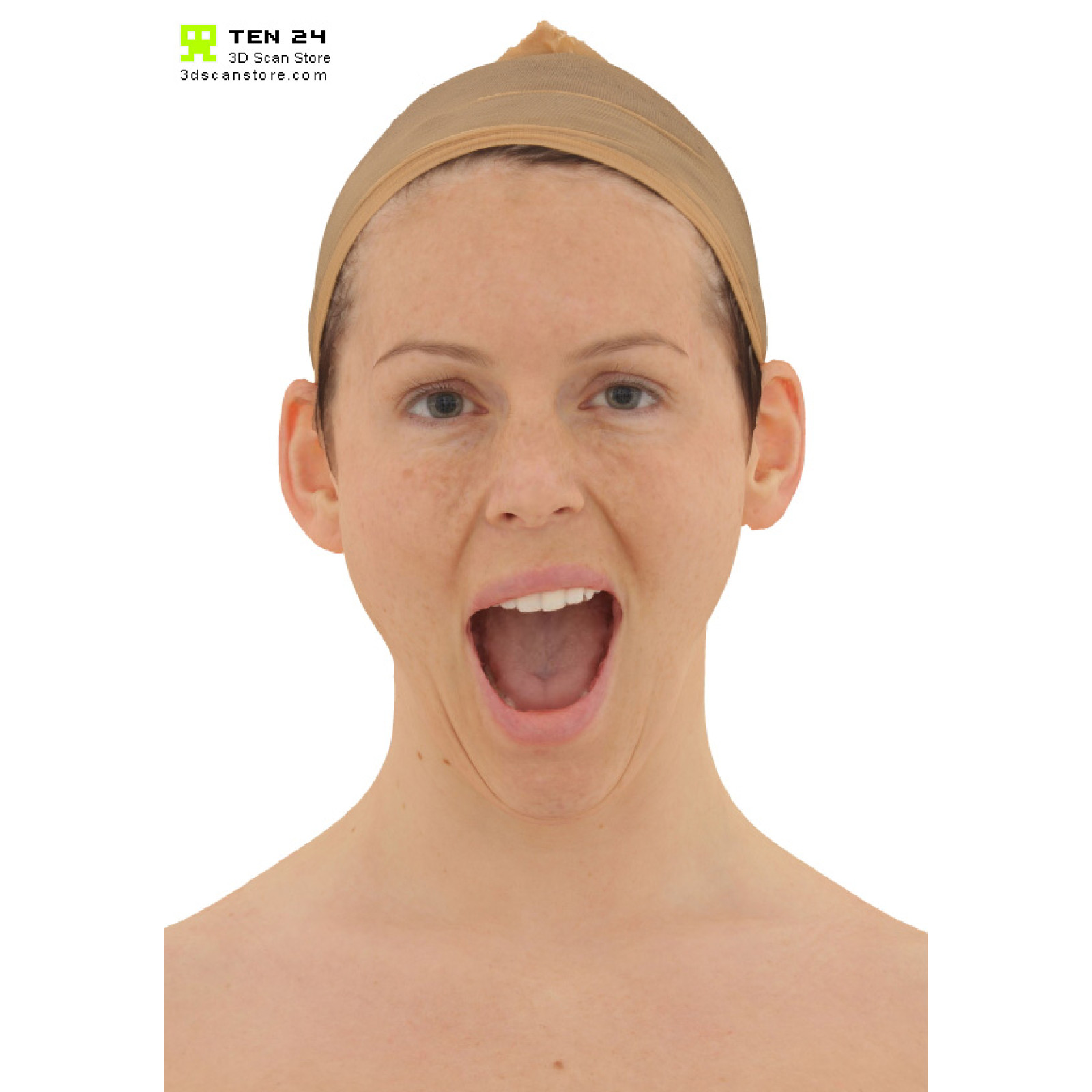 Female 04 Jaw Wide Open RAW